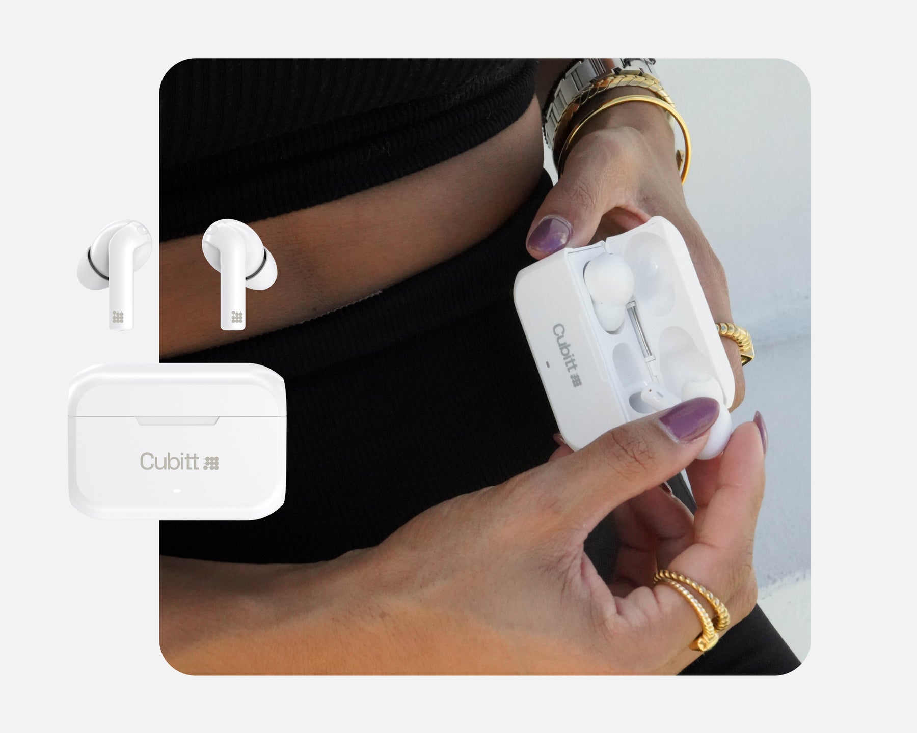 Cubitt Wireless Earbuds Gen2: HD Sound & 30-Hr Playtime